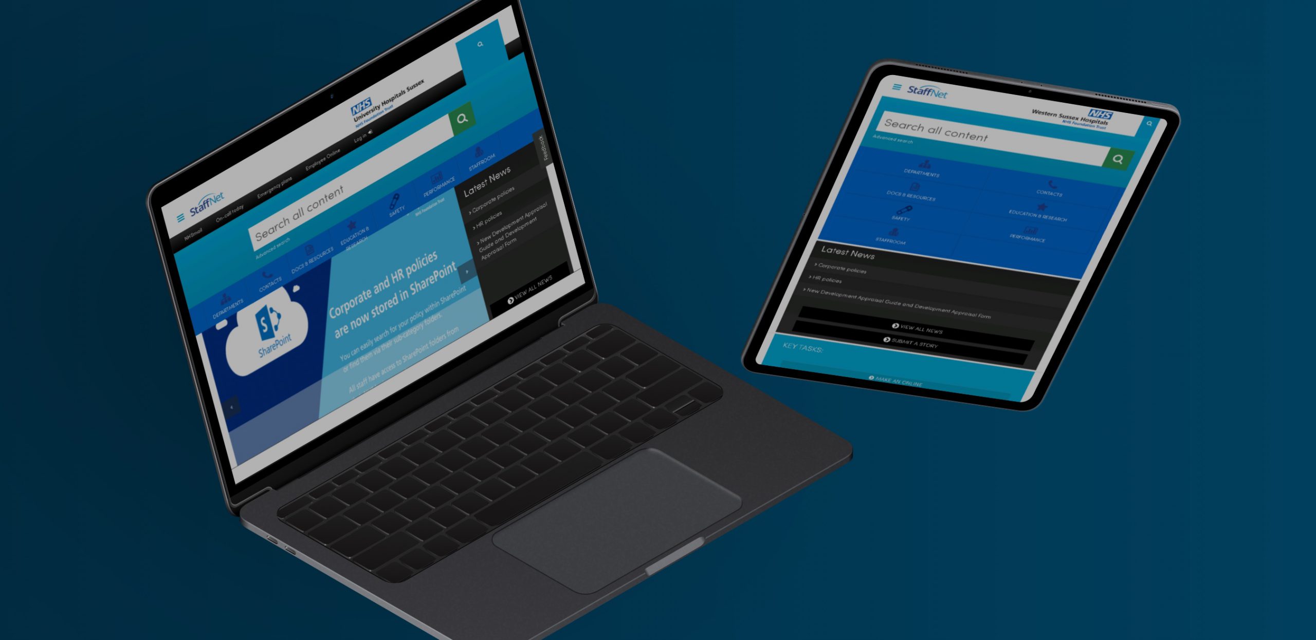 University Hospitals Sussex Intranet | Jeremy Hickman